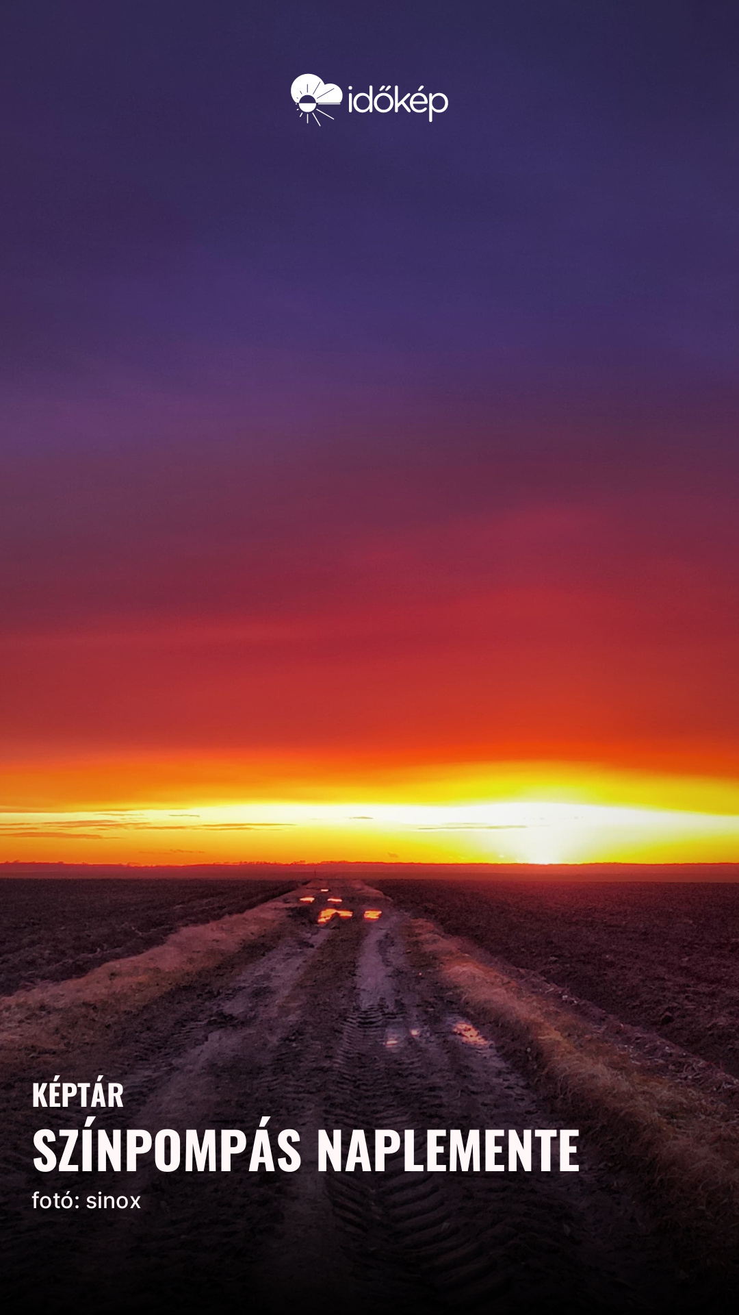 Viharok és nyári naplemente